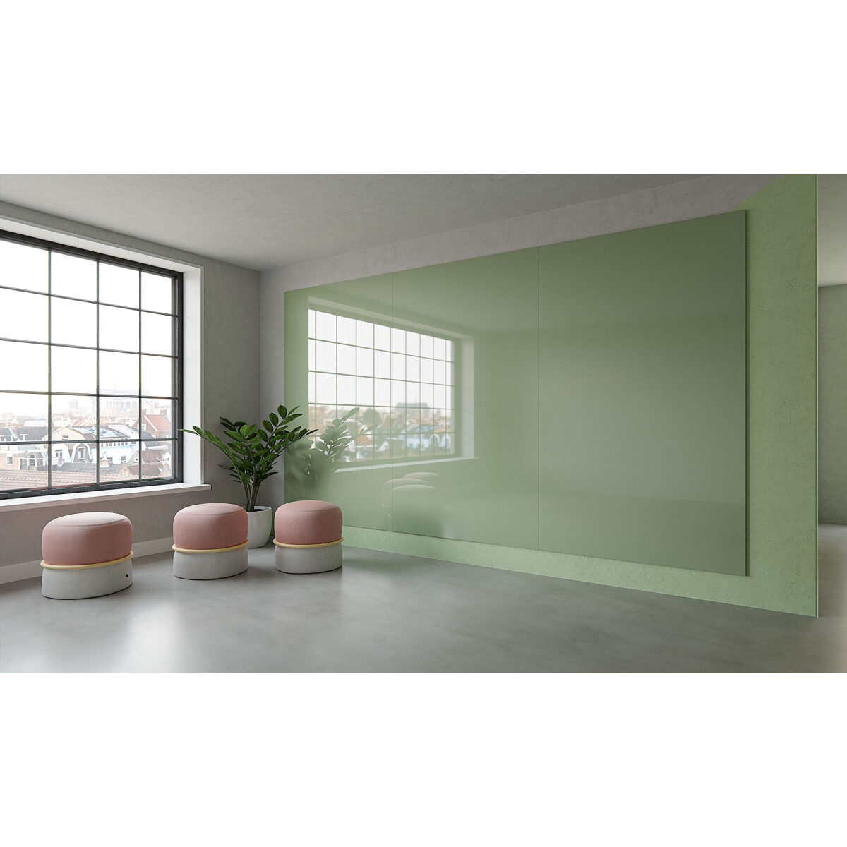 Glasboard & Glaswand magnetisch und in 18 Farben, 425,00